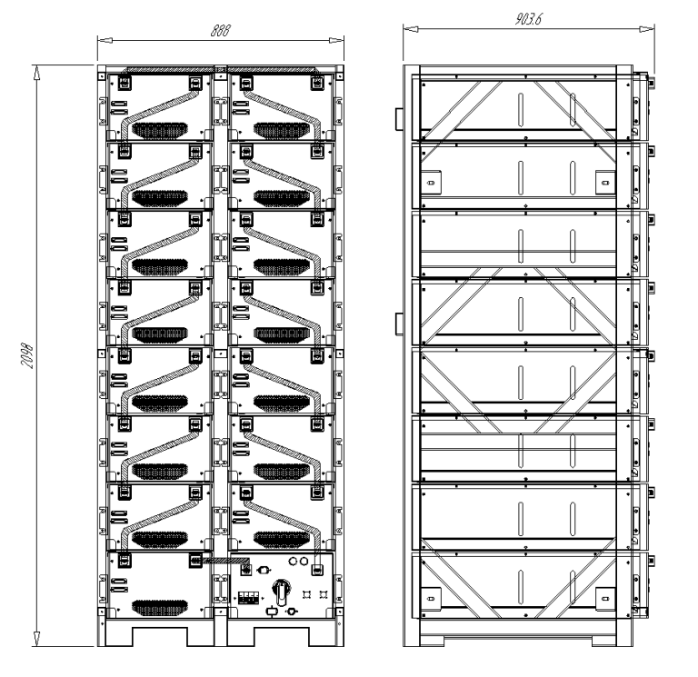 100-215kWh Lithium Battery Cluster｜WonVolt - WonVolt